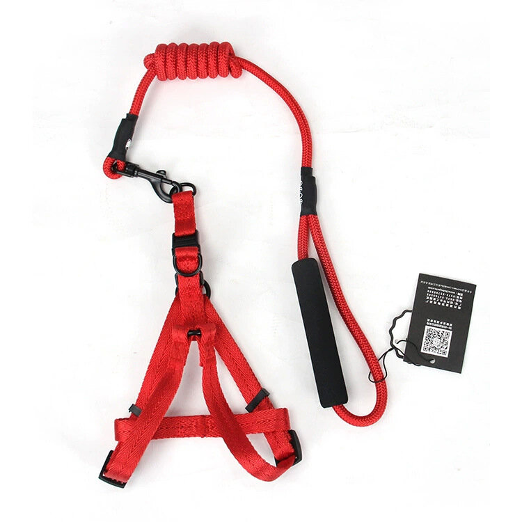 Регулируемая поводок для крупных пород собак - Нейлоновый поводок без давления на шею для прогулок на улице