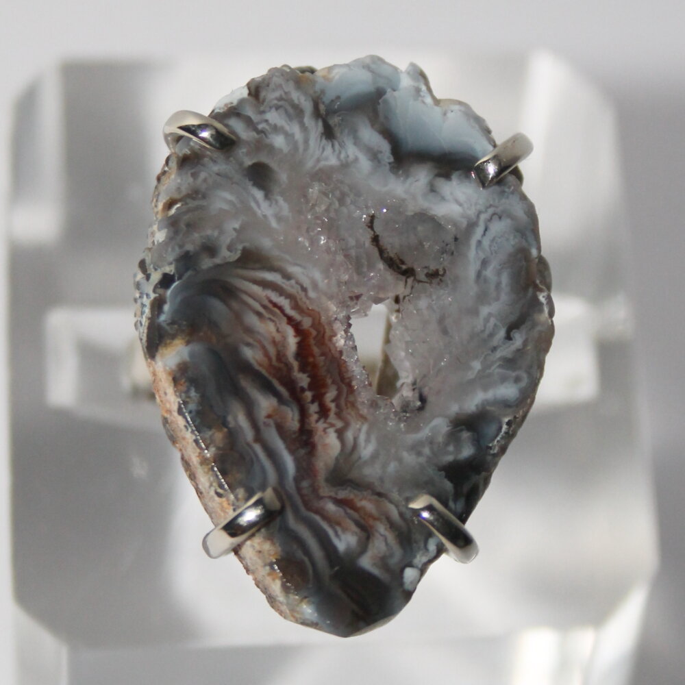 Кольцо-кулон, агат