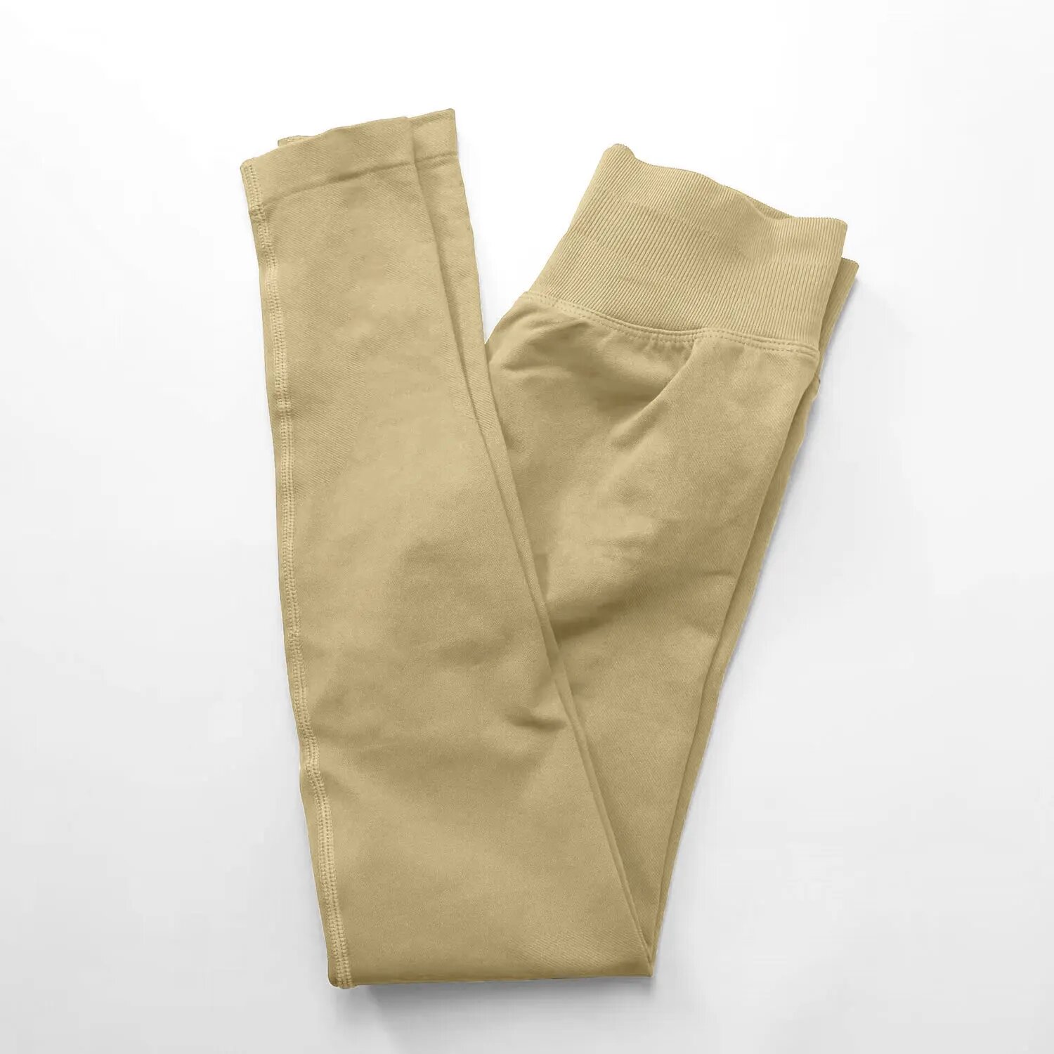 NCLAGEN Бесшовные спортивные леггинсы из нейлона и спандекса XS, Бежевый, Khaki
