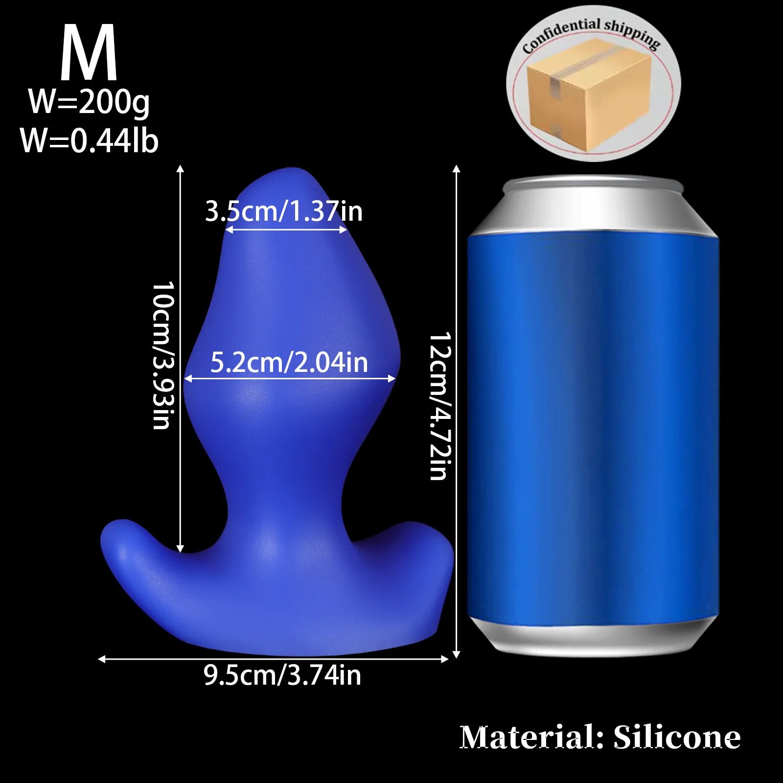 Носимые мягкие анальные пробки Массаж простаты Силиконовая огромная анальная пробка Анальная M