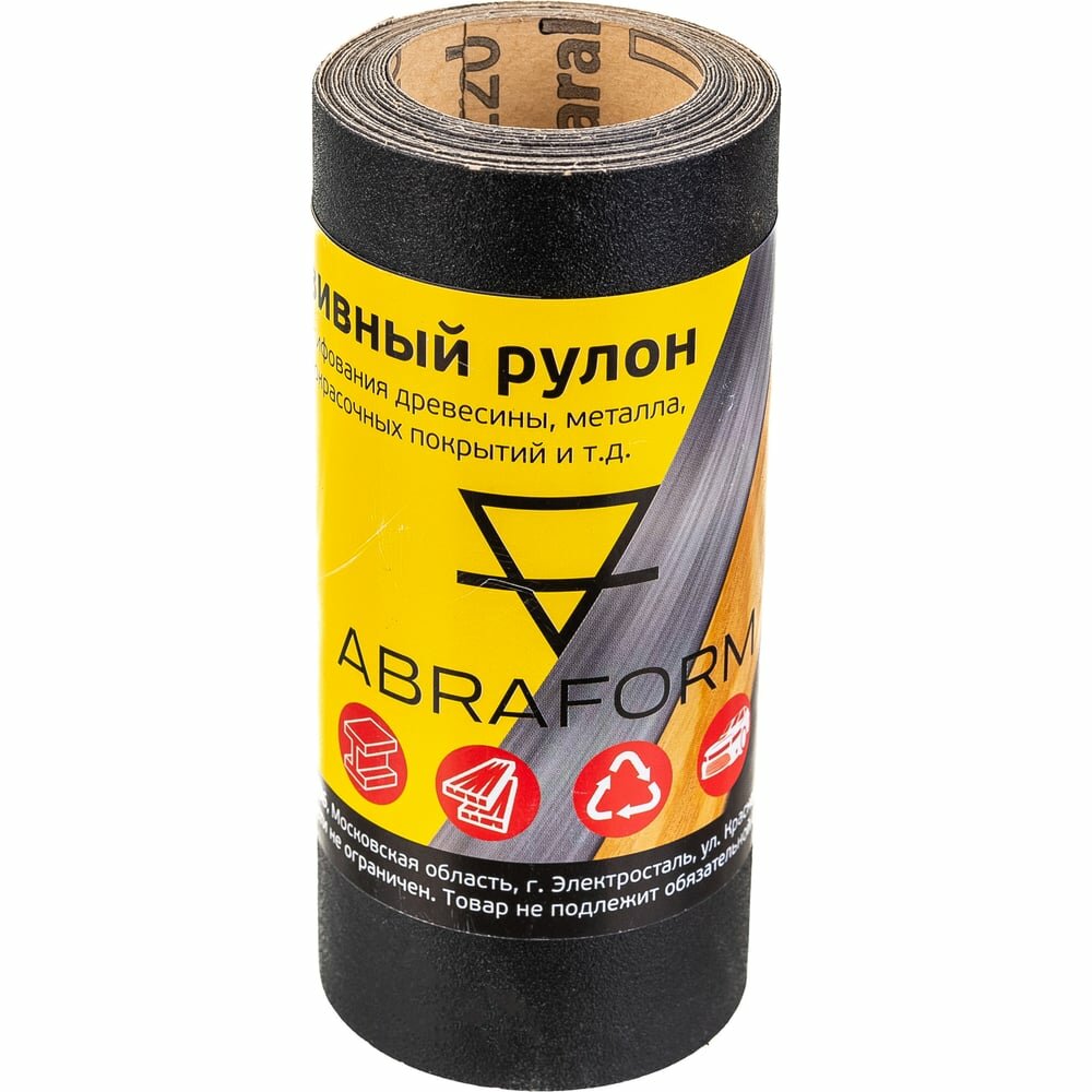 Рулон абразивный БУМ (115x2500 мм; P220) ABRAFORM afr115-2500-220