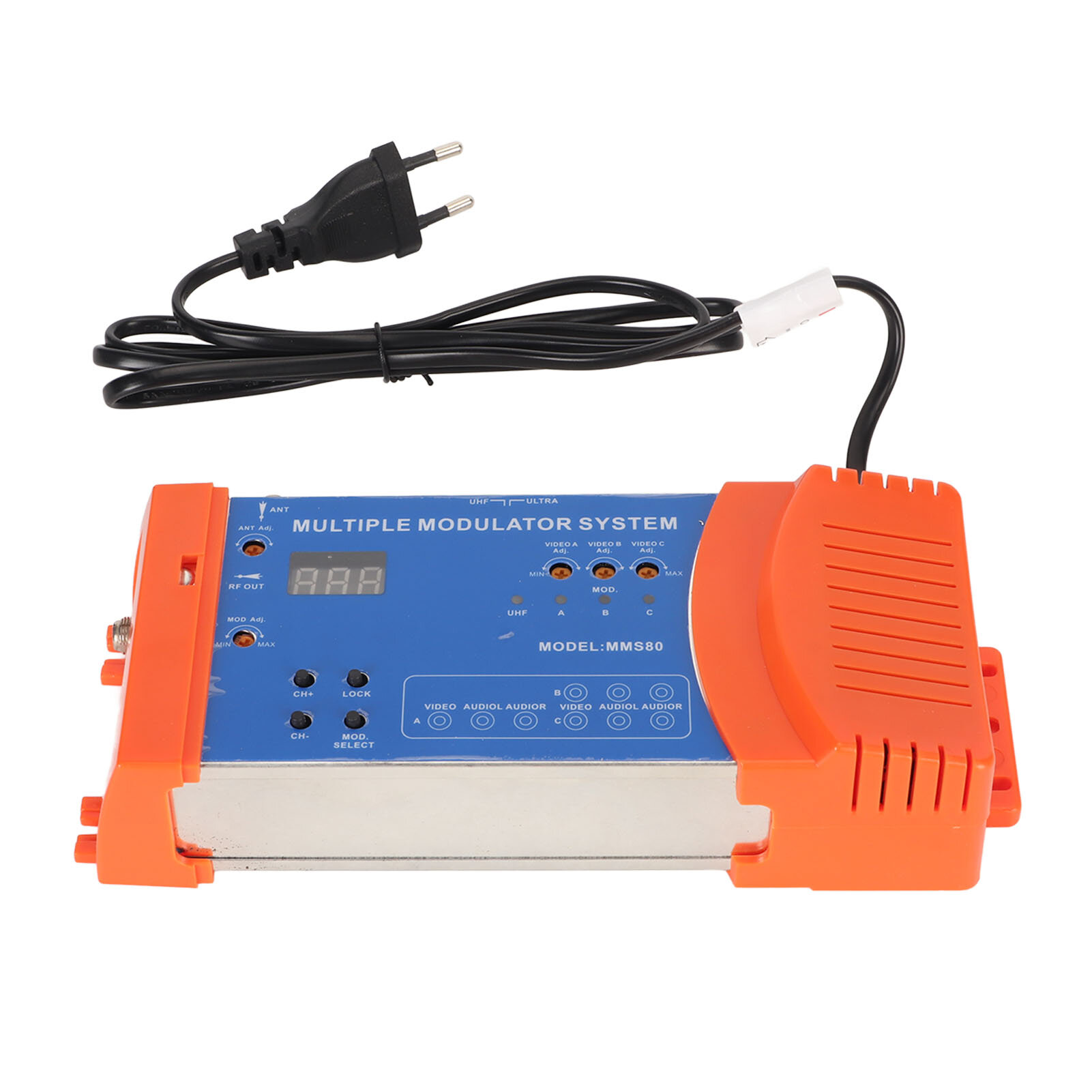 Модулятор Home Modulator с поддержкой нескольких каналов, PAL и NTSC, для ТВ-приставок и AV-источников, напряжение 100–240 В, вилка стандарта ЕС.