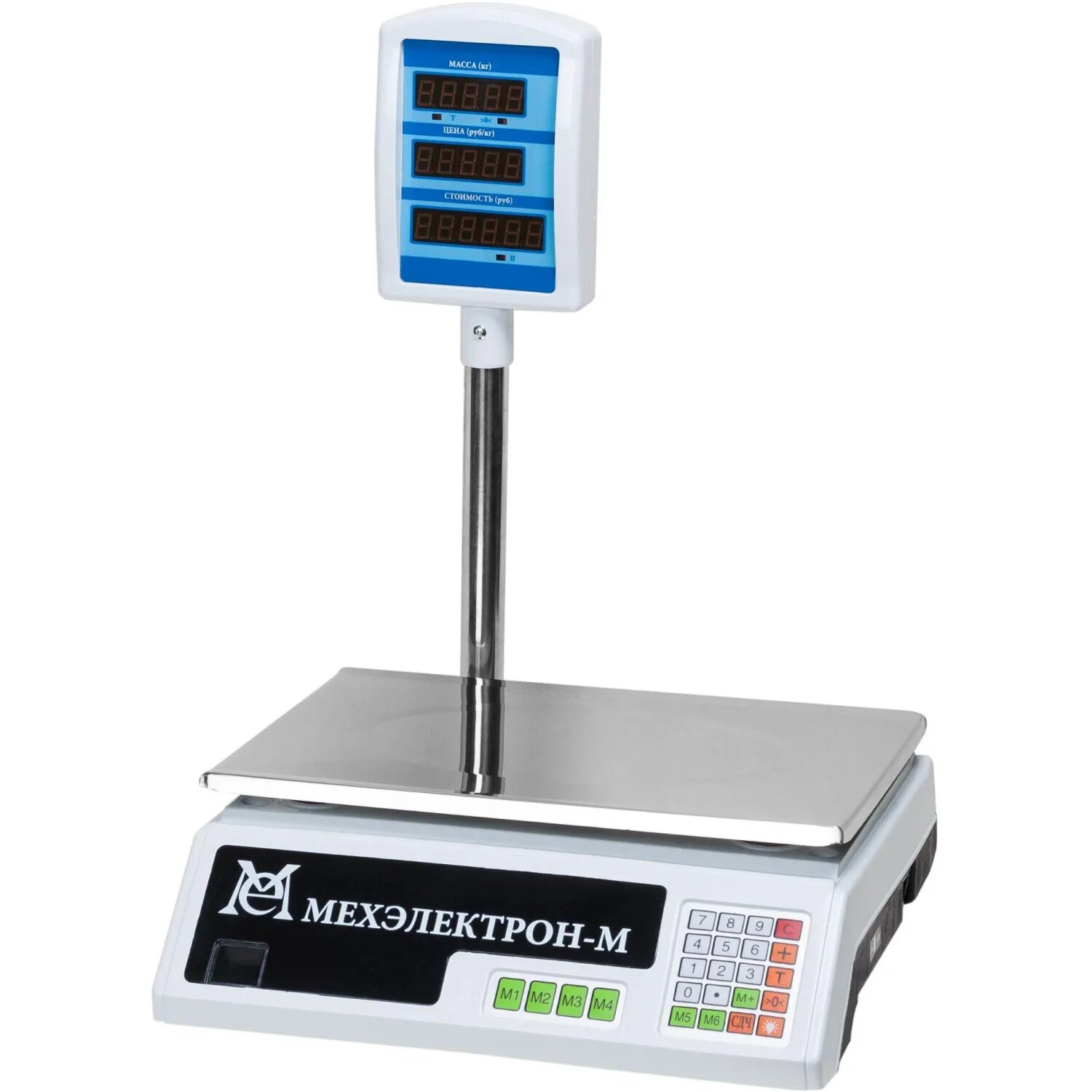 Весы торговые Мехэлектрон-М ВР4900-15-2Д-СДБ 05 до 15 кг, LЕD, со стойкой