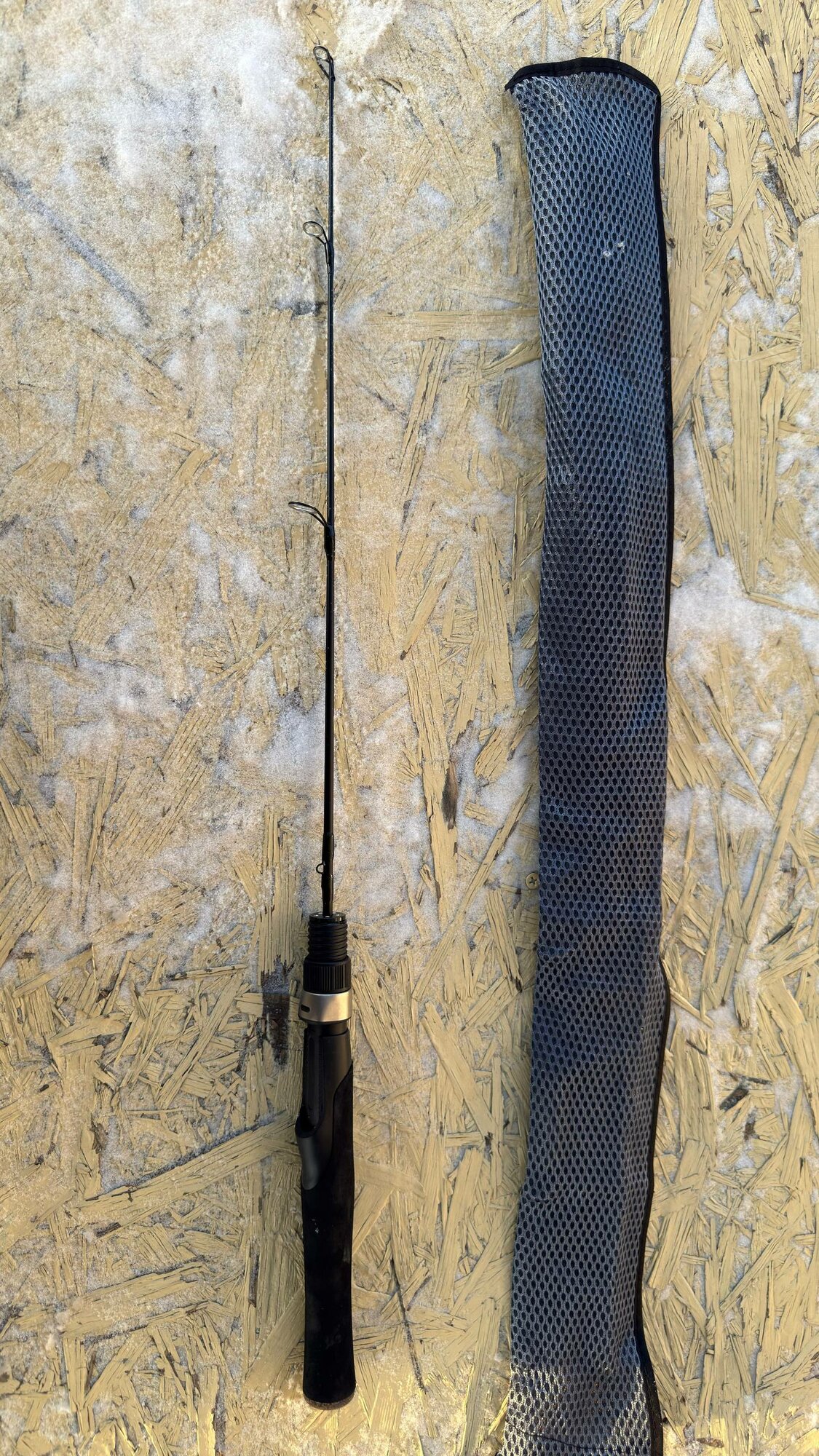 Удочка зимняя/бортовая 60 неопреновая ручка, Большие кольца