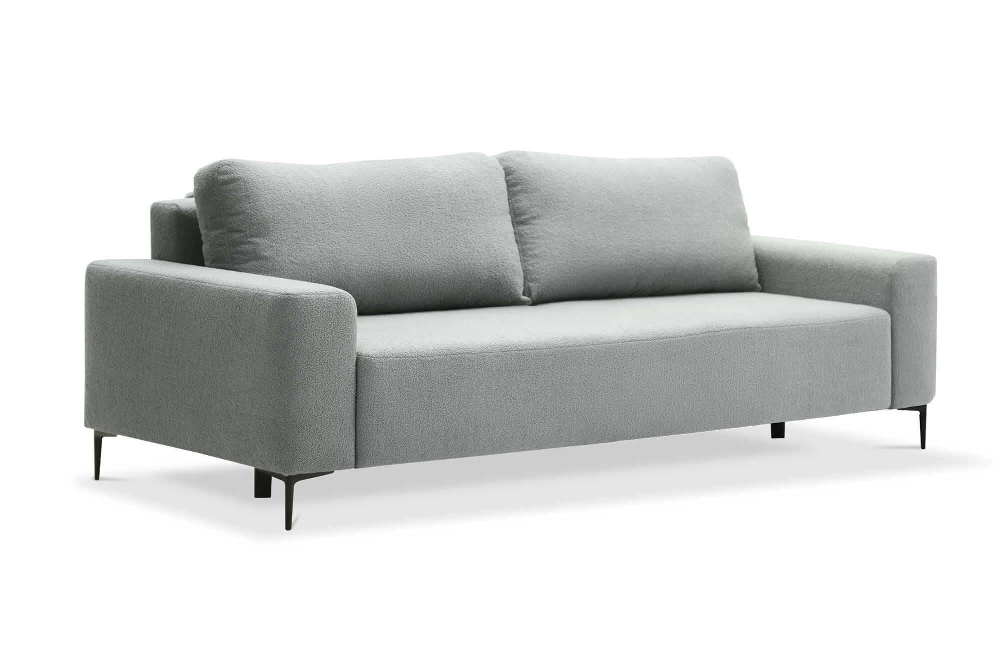 Диван-кровать прямой Вебер размер: 250х105х90 см, еврокнижка, Ладья, спальное место:200х150см, Bravo Smoke