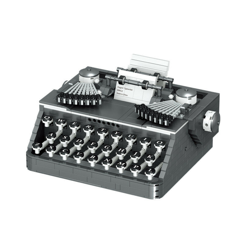 Мини гранулы ретро электрические сборочные блоки принтер швейная машина граммофон радио большой брат кофе-машина