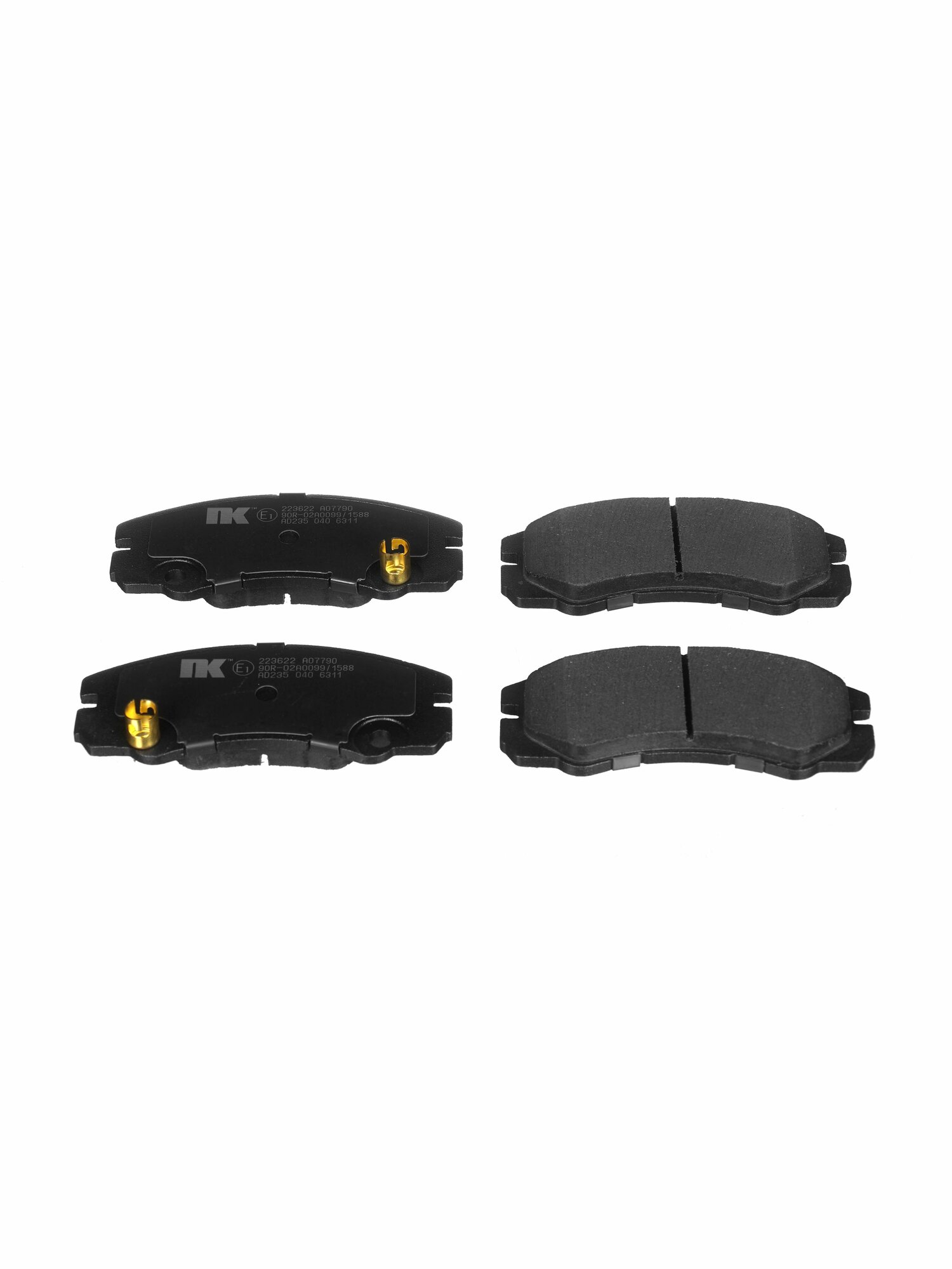 Колодки тормозные дисковые передние NK (223622)