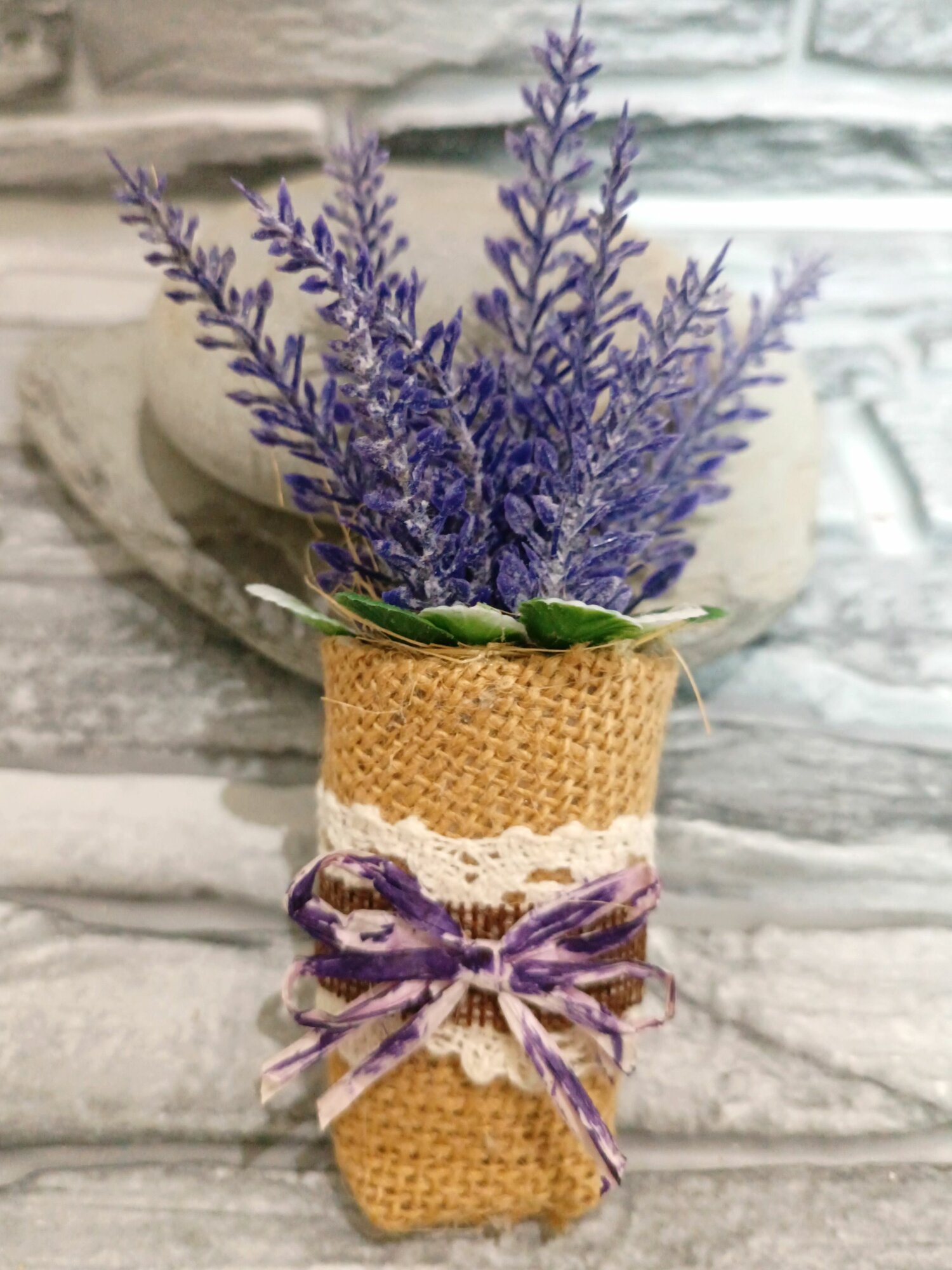 Магнит ручной работы "Мешочек с лавандой" подвеска декор