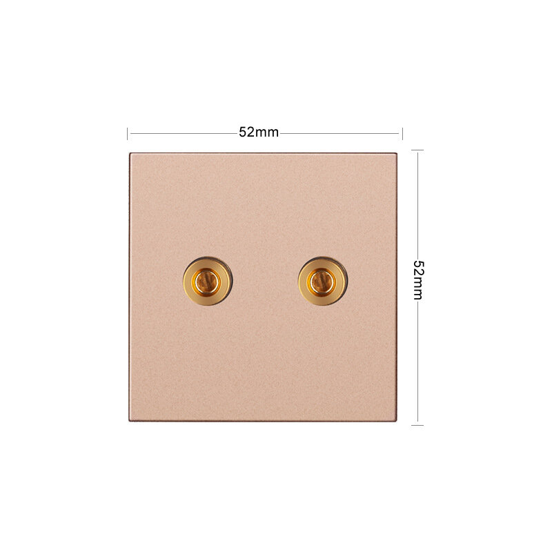 Кросс-бордерные аксессуары для настенных золотых выключателей и розеток типа 86, стеклянная рамка и модуль на 52 функции, которые можно свободно комбинировать