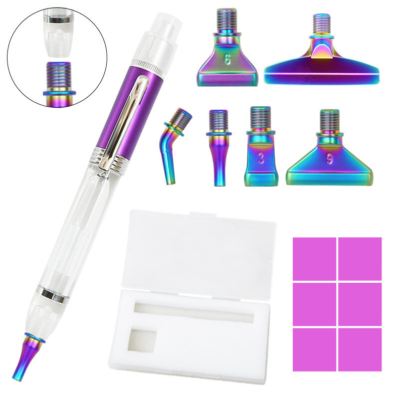 2026 Последняя модель алмазной живописи, светящаяся ручка для сверления, новая ручка с LED подсветкой, ночной металлический наконечник, набор инструментов для алмазной вышивки