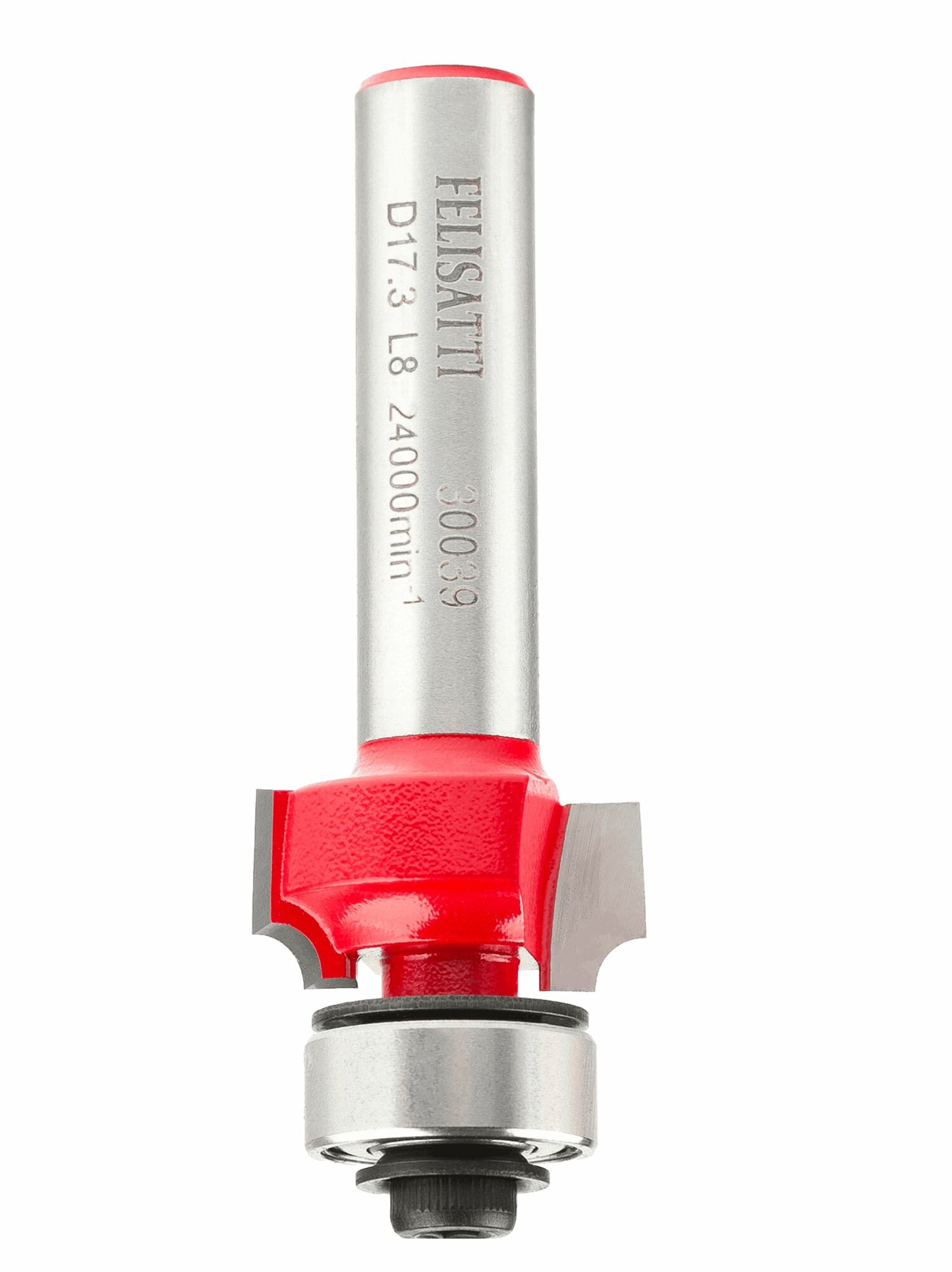 Фреза кромочная калевочная ф17х8, r2.4, хв. 8мм