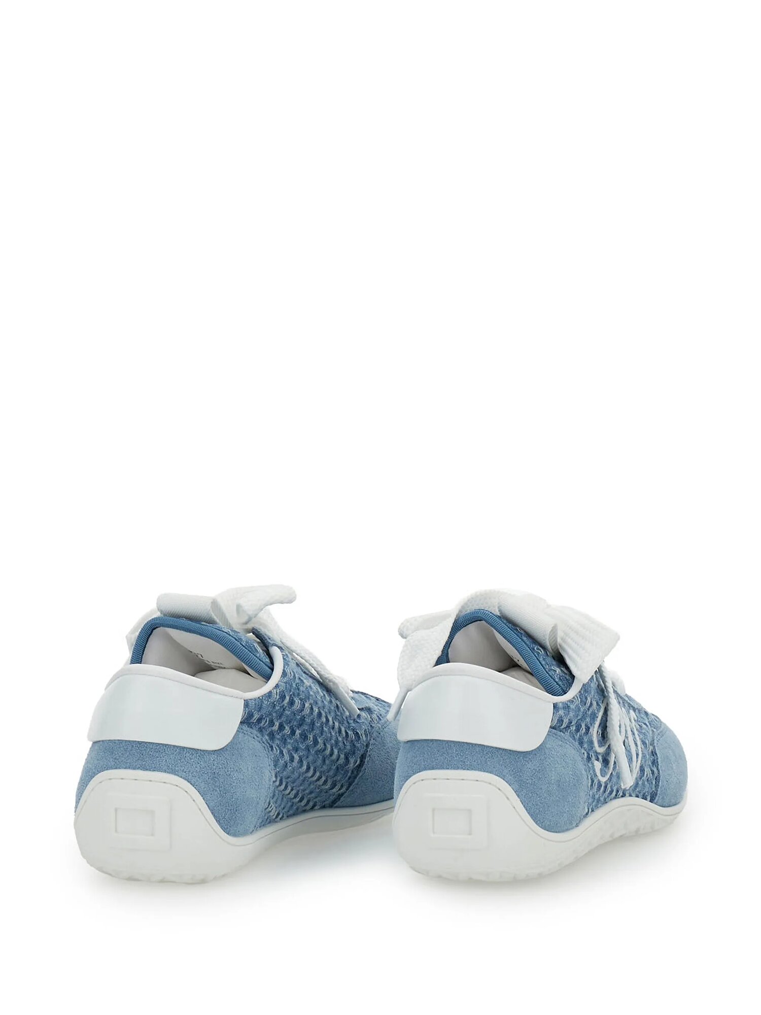 Кроссовки Roger Vivier Logo-appliqué sneakers, размер 36, blue — фото 1