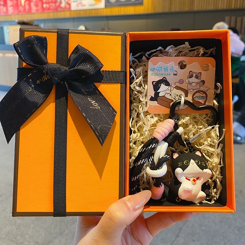 Новый милый брелок-кошечка 2025 года для девочек, изысканный кулон для рюкзака, парный брелок-шарм Брелок для ключей