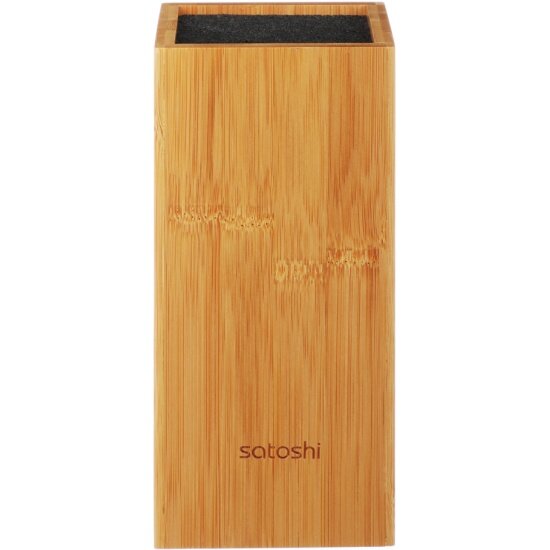 Подставка для ножей Satoshi Бамбук 10х10х22,5см, полипропиленовые разделители 803-336