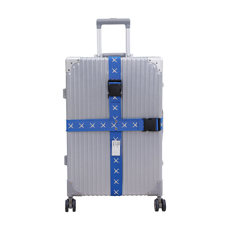 Двухкомплектные перекрестные ремни для багажа, ремни для чемодана, светящиеся упаковочные ремни, ремни с паролем, съемные одноразовые ремни