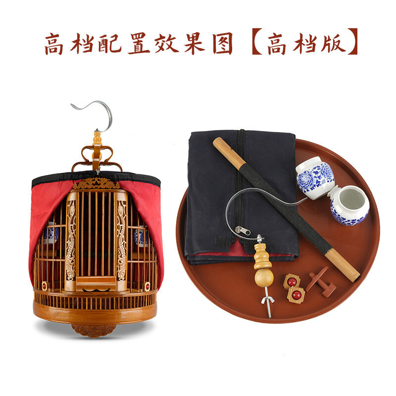 Клетка для птиц из бамбука для молочницы, щегла, попугая, большого размера, полный набор для дома, ручная работа, премиальная бамбуковая клетка для птиц