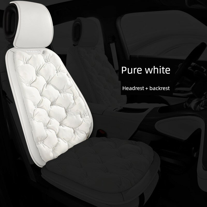 Новая зимняя плюшевая теплая подушка-накидка на автомобильное сиденье 2025 года, утолщенная меховая накидка-полушапка