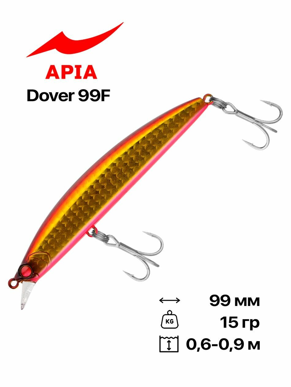 Воблер Apia Dover 99F, 99 мм, 15 гр, #16