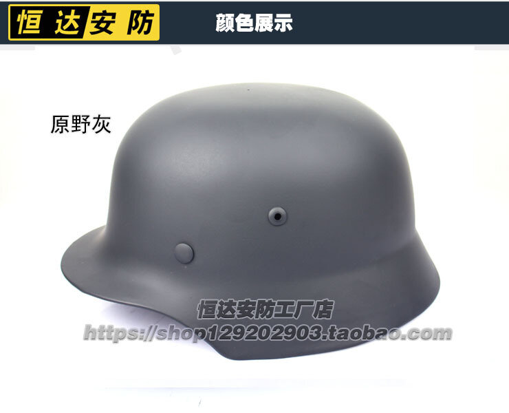 800 классических немецких стальных шлемов M35 времен Второй мировой войны, реквизит для фильмов, полный стальной шлем с опциональным металлическим значком