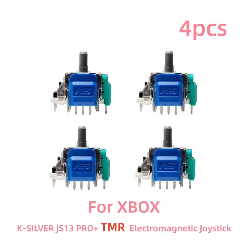 K-SILVER JS13 PRO+ TMR Джойстик для PS5, PS4, Switch Pro, Xbox One Series 4pcs For Xbox