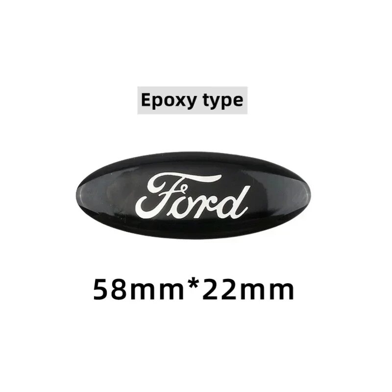 Автомобильная наклейка с эмблемой на руль для Ford Kuga Fusion Edge Ranger Escape Ecosport Focus Fiesta Mondeo Roush Explorer Logo Epoxy-C