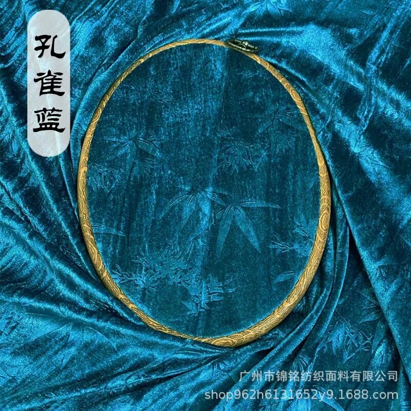 Новая китайская стильная ткань с тиснением бамбуковых листьев, бархатная ткань для осенне-зимнего ручного вязания, ткань для ретро-платья чеонгсам ханфу
