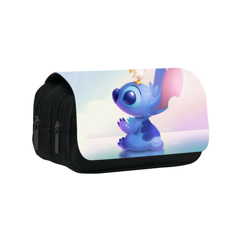 Пенал для школьных принадлежностей с двойным слоем и полиэстером стиль 7, для школы