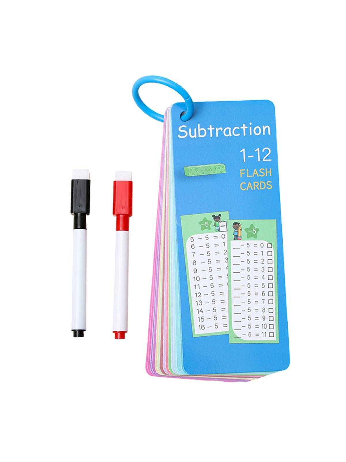 Карточки с фактами по математике с ручками для детей Карточки для обучения математике в классе