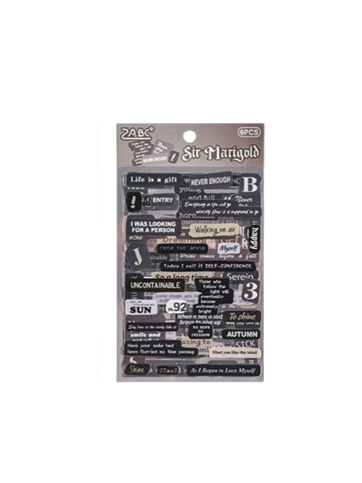 Водонепроницаемая наклейка для домашних животных в стиле ретро Уникальные дизайны букв для поделок