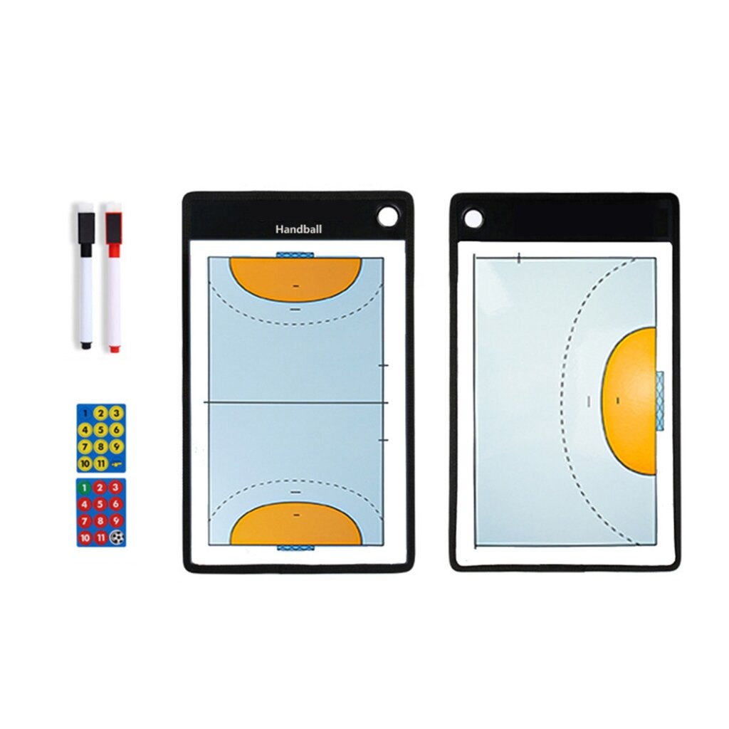 Баскетбольный тренировочный планшет с маркером для сухого стирания и магнитами, Баскетбольная доска для сухого стирания для тренеров футбольного спорта