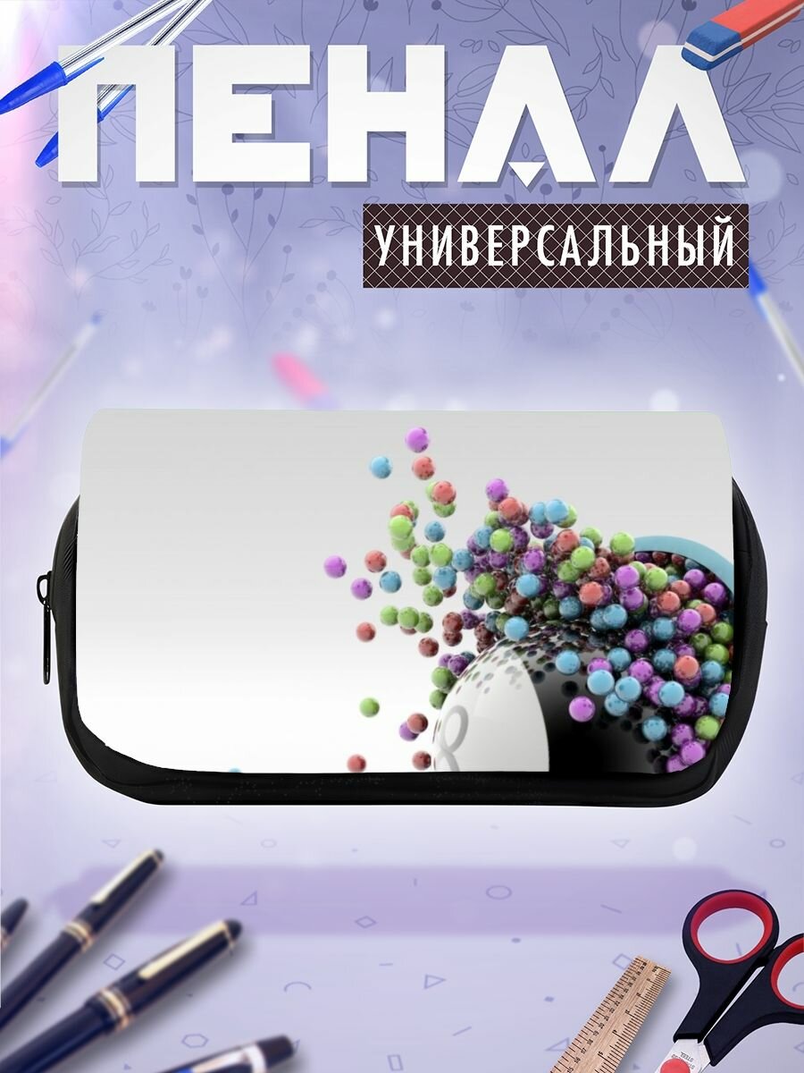 Школьный пенал конфета посуда