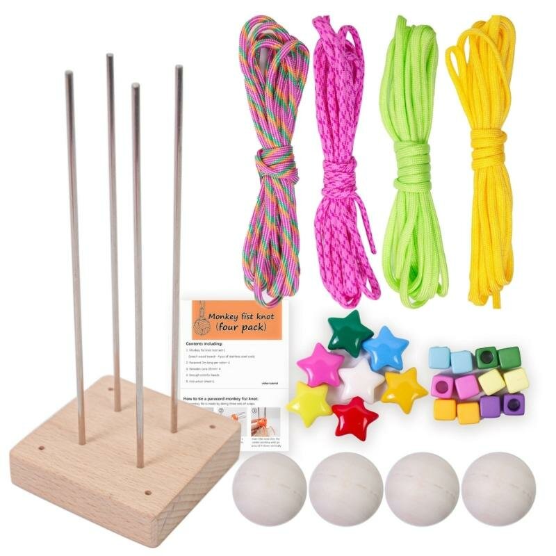 Набор для изготовления обезьяньего кулака из паракорда, Комбинация 2