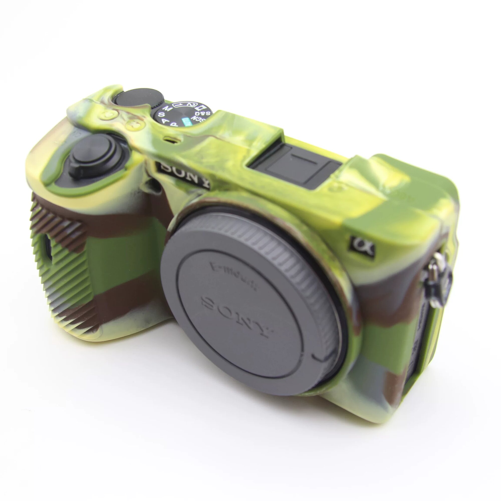Подходит для камеры Sony, силиконовый чехол ZVE10A6700a6600A6500A6400A6300, защитный чехол от царапин A6600 камуфляжный