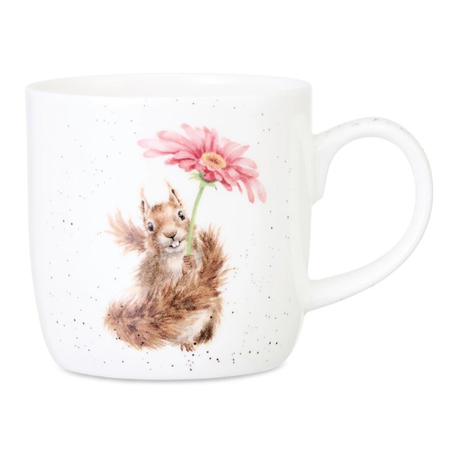 Кружка Royal Worcester Забавная фауна Спасибо. Белочка 310 мл, фарфор костяной