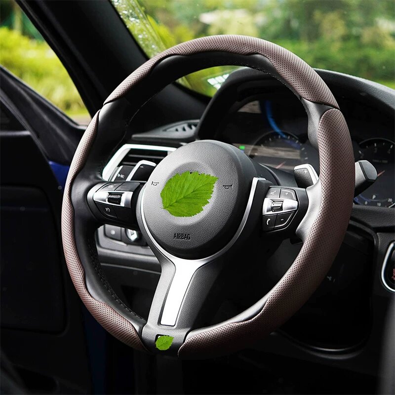 Высококачественный чехол на руль из кожи наппа, новая модель 2025 года, подходит для всех сезонов, нескользящий,
