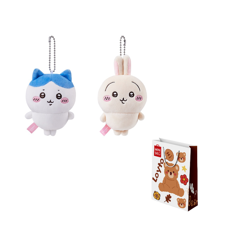 MINISO x Chiikawa Hachiware Chiikawa Usagi Dolls Plush Charm Small High null