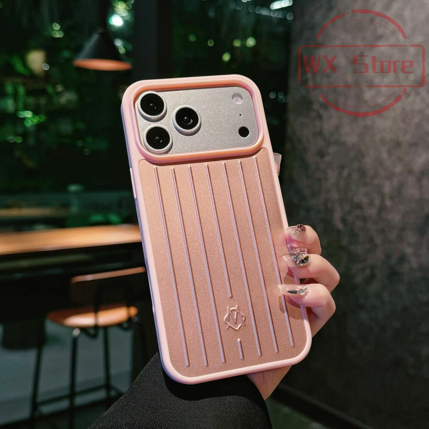 Чехол для iPhone 17 Pro Max, титановый, розовый