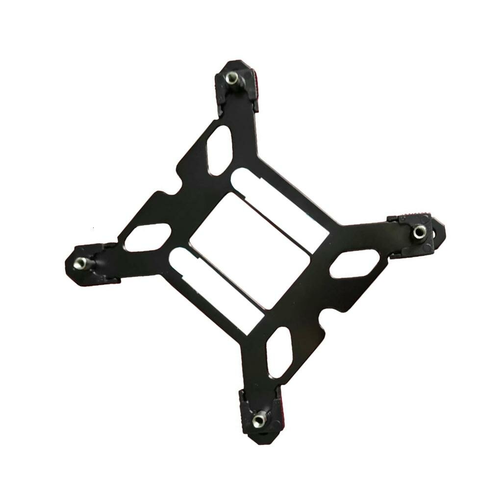 Держатель вентилятора из металла с задней пластиной материнской платы, Черный