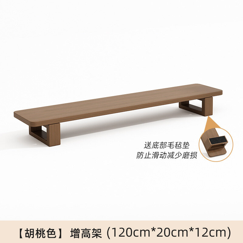 Горячая распродажаПодставка для монитора настольного компьютера, органайзер для офисного стола из массива дерева, стеллаж для хранения на столе, держатель для ноутбука