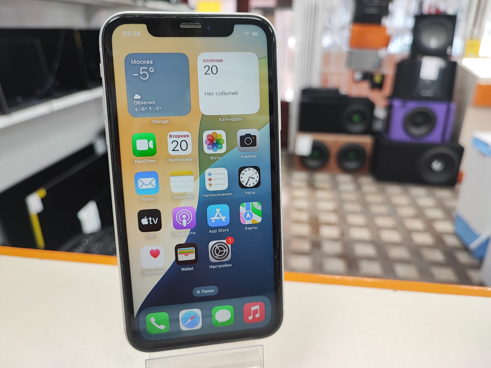 Смартфон Apple iPhone XR 64GB White, б/у уцене