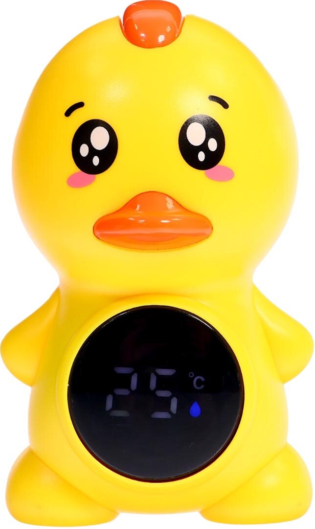 Термометр детский электронный "Утёнок" с сенсорной панелью для измерения температуры воды и воздуха, для купания новорожденных малышей, градусник для ванны