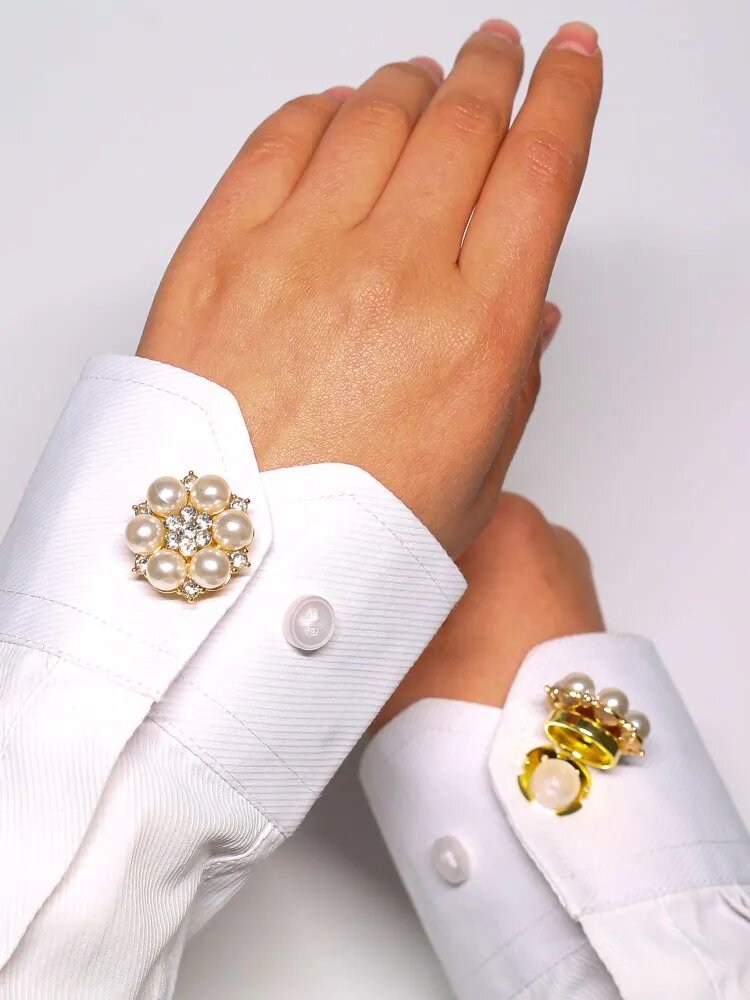 Накладки на пуговицы для рубашки и блузки, запонки декоративные, манжетные пуговицы