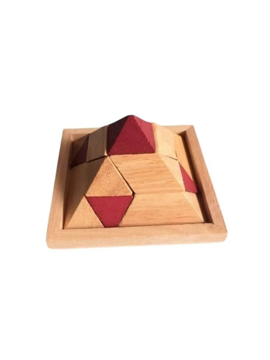 Деревянная головоломка Пирамида (14 элементов, дуб)