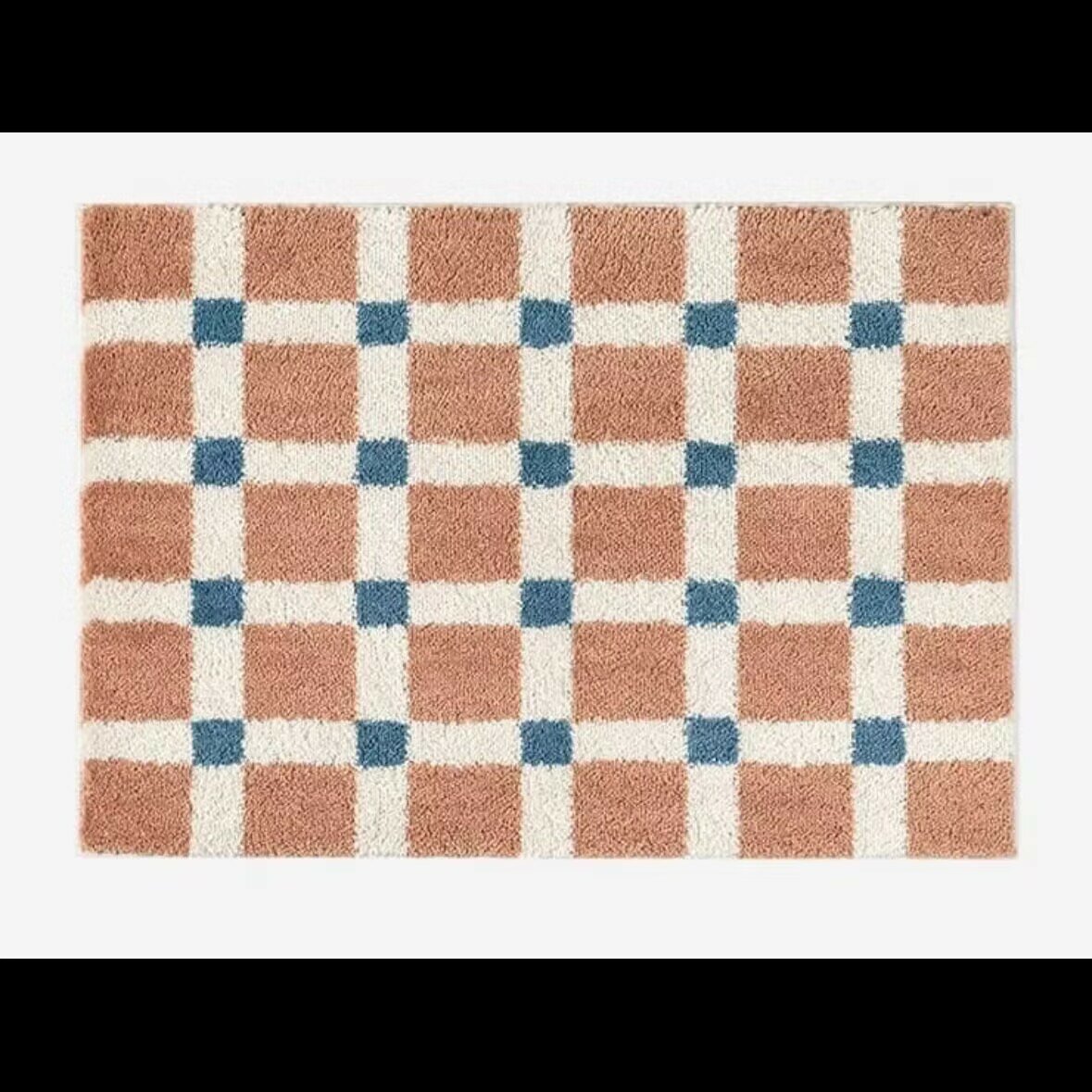 Коврик с бархатным покрытием в корейском стиле, простой дизайн, подходит для спальни, гостиной и ванной комнаты.