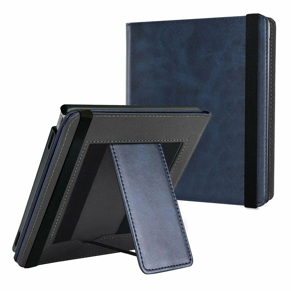 BOZHUORUI Чехол для Onyx Boox Page, Go 7, Go Color 7, Raphael, Галилео 2 3, Рафаэль 2, Кожаный чехол из искусственной кожи с автоматическим сном/бодыванием, встроенная подставка и ремешок для рук