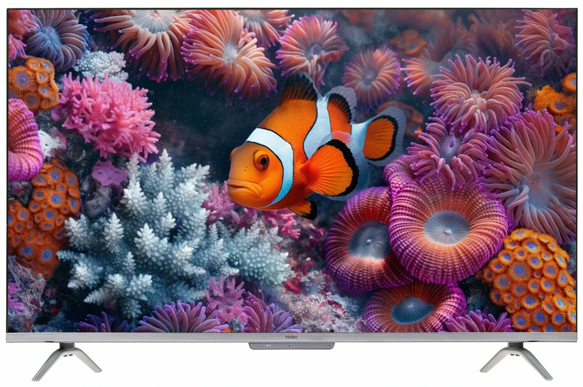 43" (110 см) Телевизор Haier 43 Smart TV S3, серый (HQLED, 4K UltraHD, Wi-Fi, 60 Гц, Android TV)