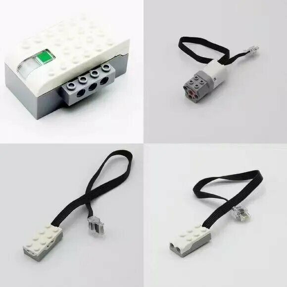 Программируемый конструктор - набор для робототехники: смарт хаб, мотор, датчики (Электронный набор из четырех частей)