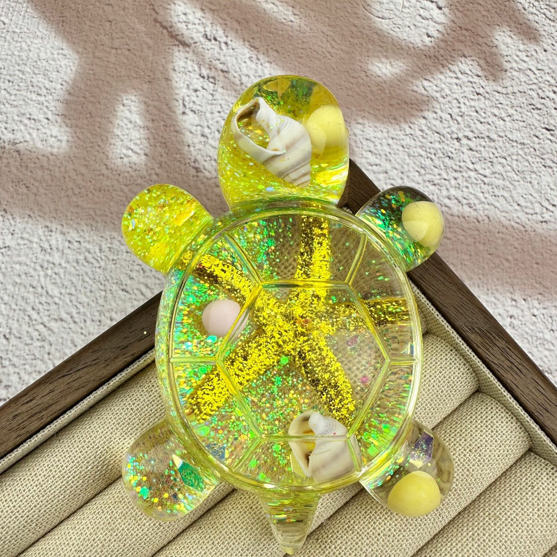 Светящаяся взрывная бусина, модель песка, морская звезда, черепаха, популярный товар на TikTok, большой размер, декор для автомобиля и офиса, DIY игрушка