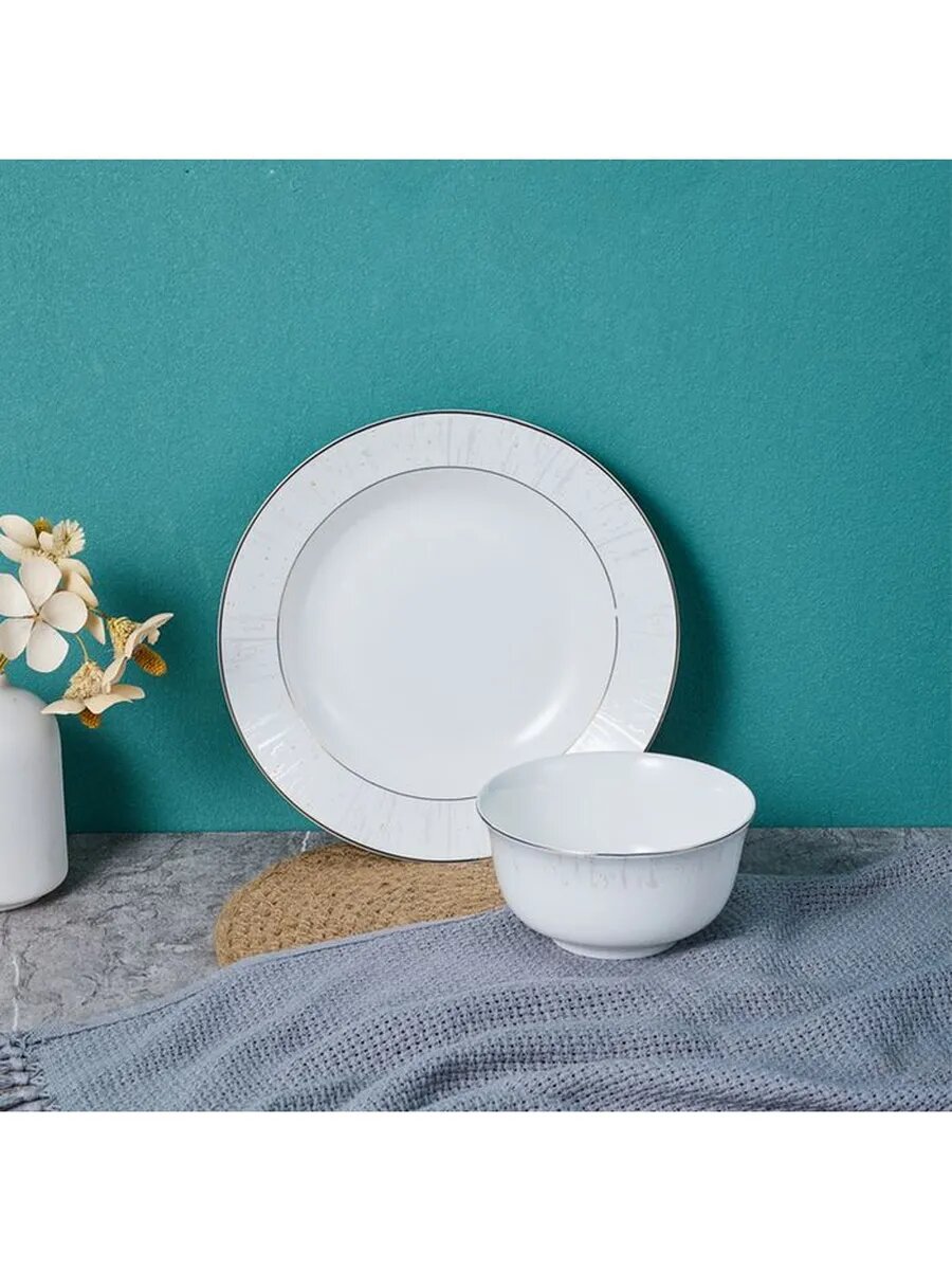 Corelle Silent Touch набор 2 предмета, костяной фарфор, белый