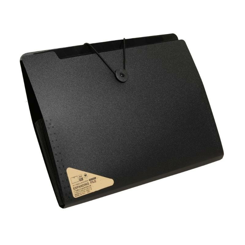 Многослойный файл-органайзер для сортировки документов, Черный